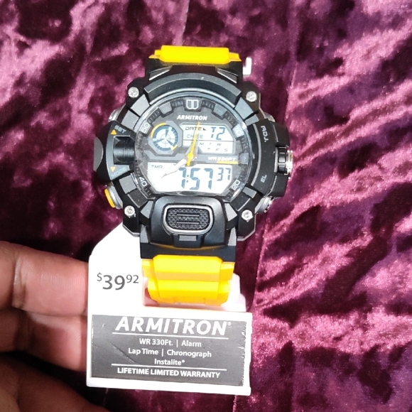 Armitron | Accessories | Armitron Yellow Digital Watch | Poshmark